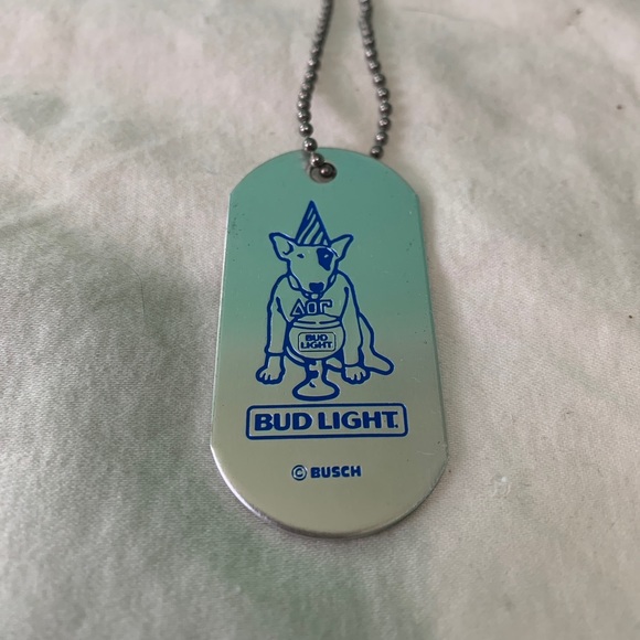 Accessories | Vintage 198s Bud Light Dog Tag With 12 Ball Tag New ...